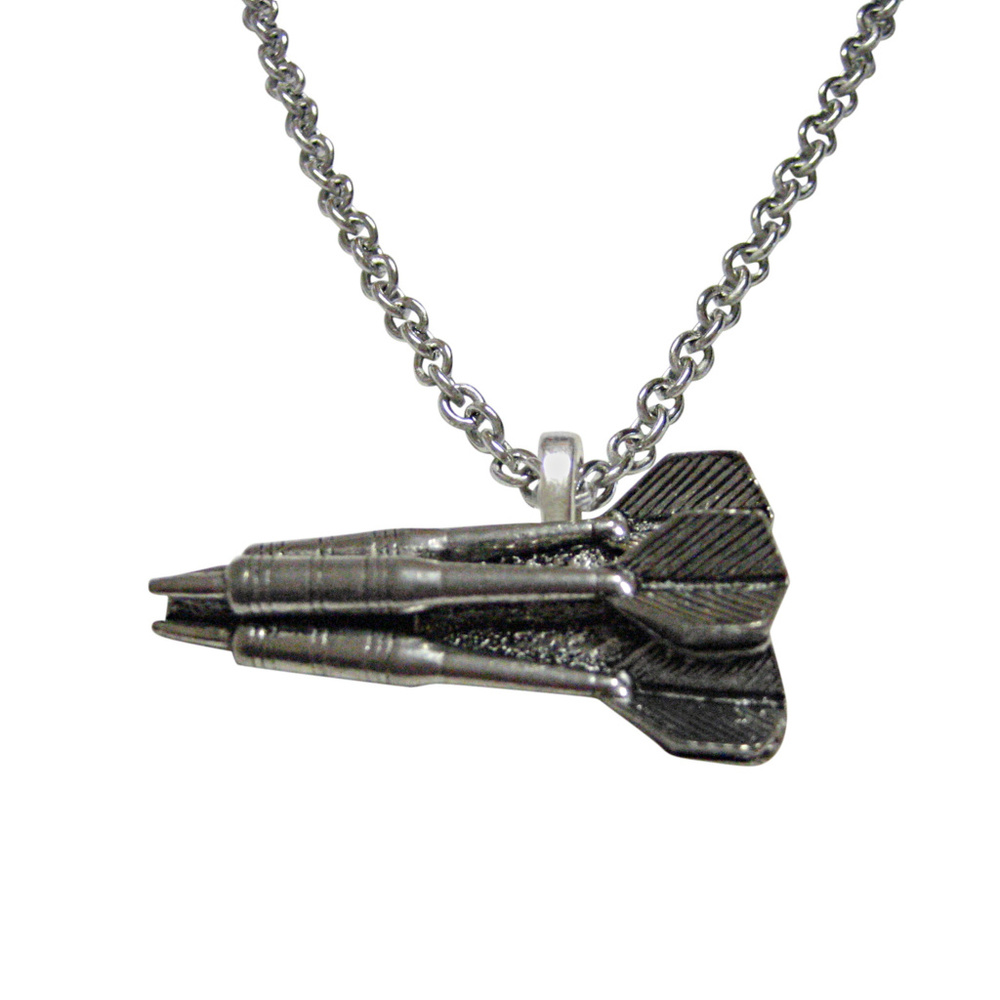 Throwing Darts Pendant Necklace - Gem